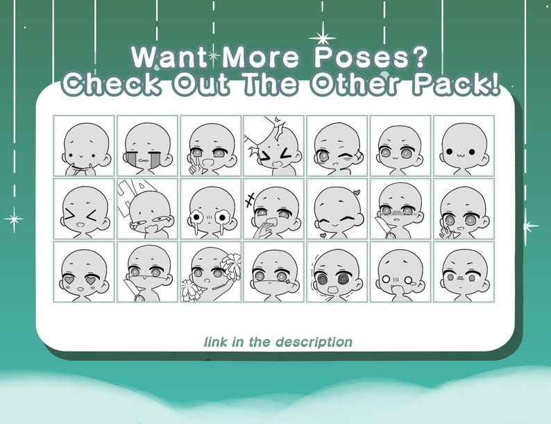 Emote Base Pack 2 | Twitch Emote Chibi Bases | Vtuber Youtube Discord ...