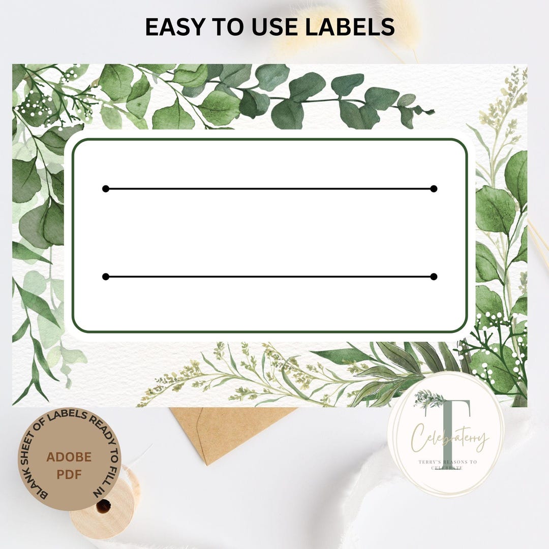 Craft Bin Labels, Organization, Storage Container Labels, Household ...