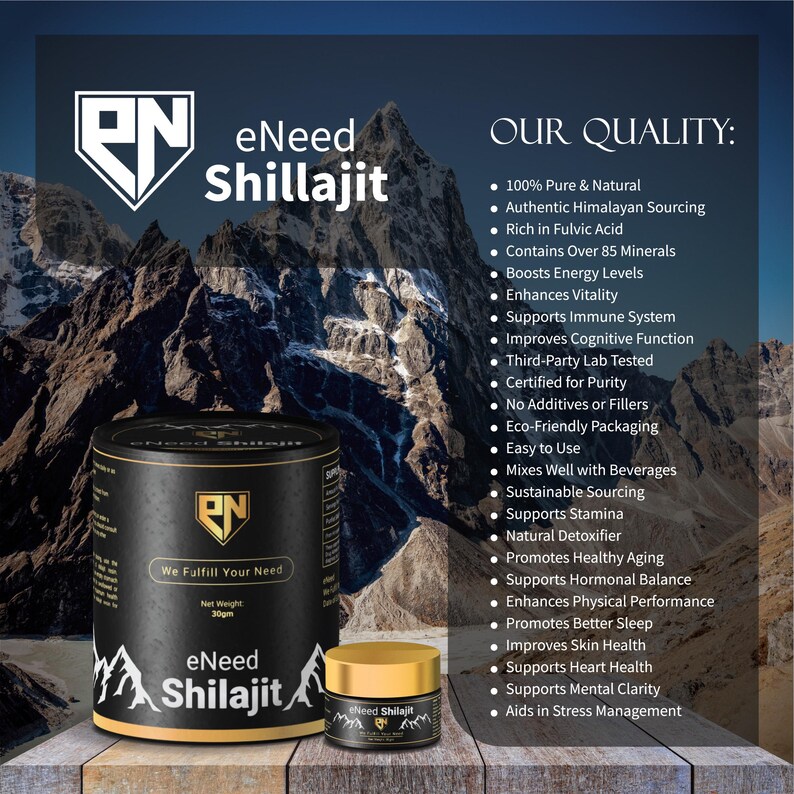 Eneed Pure Shilajit Resin Fulfilling Your Wellness Needs With Organic ...