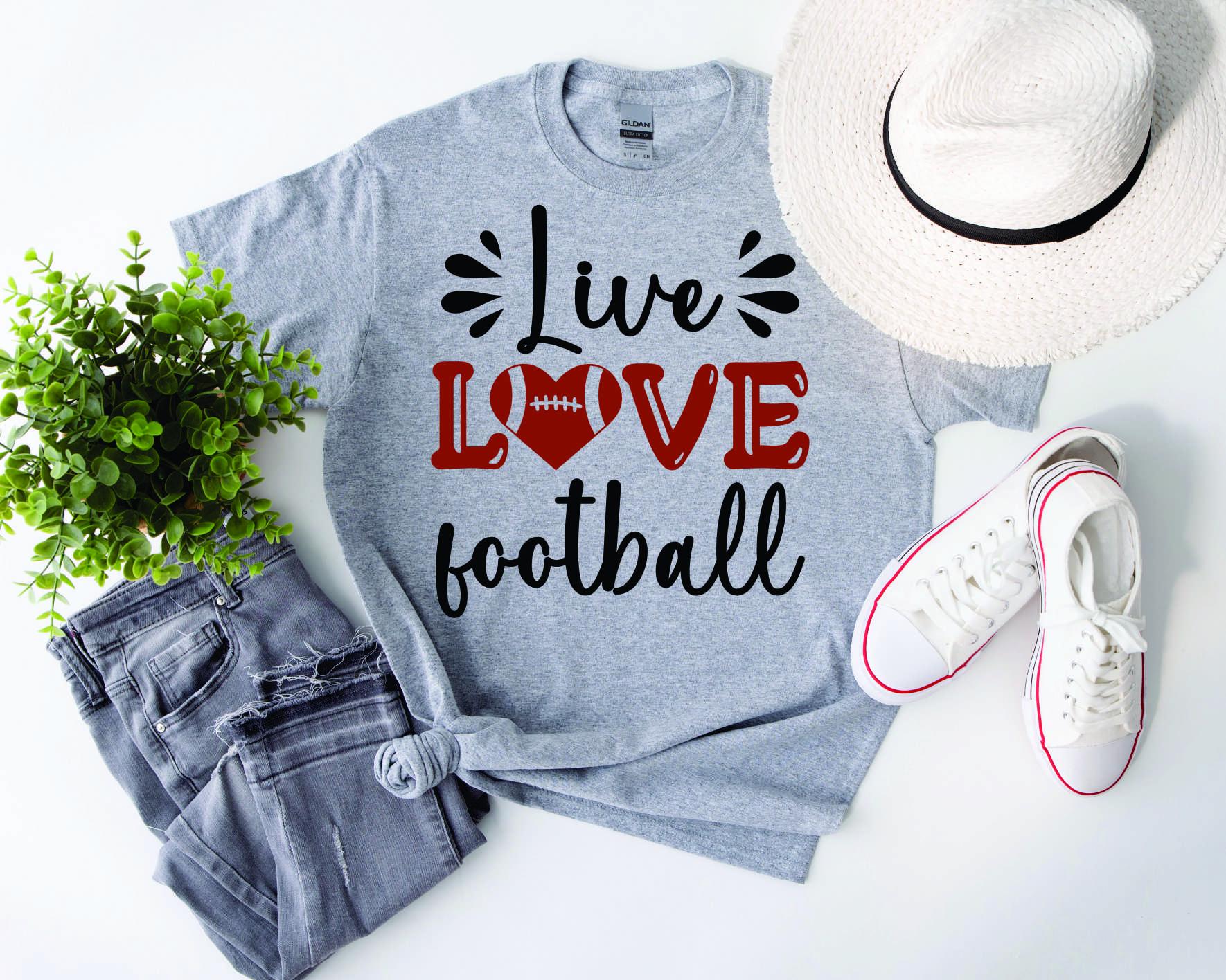 Football Design Bundle SVG / PDF, Football Shirt and Crafts Design - Etsy