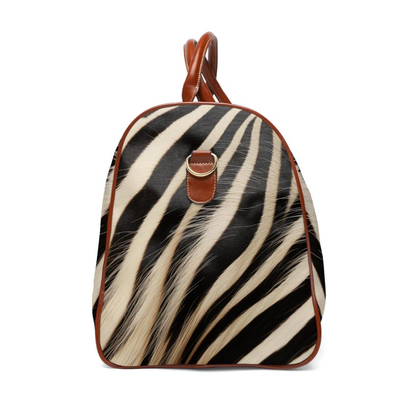 Unisex Waterproof Travel Bag, Wild Zebra Patterned Carry-on, Trendy ...