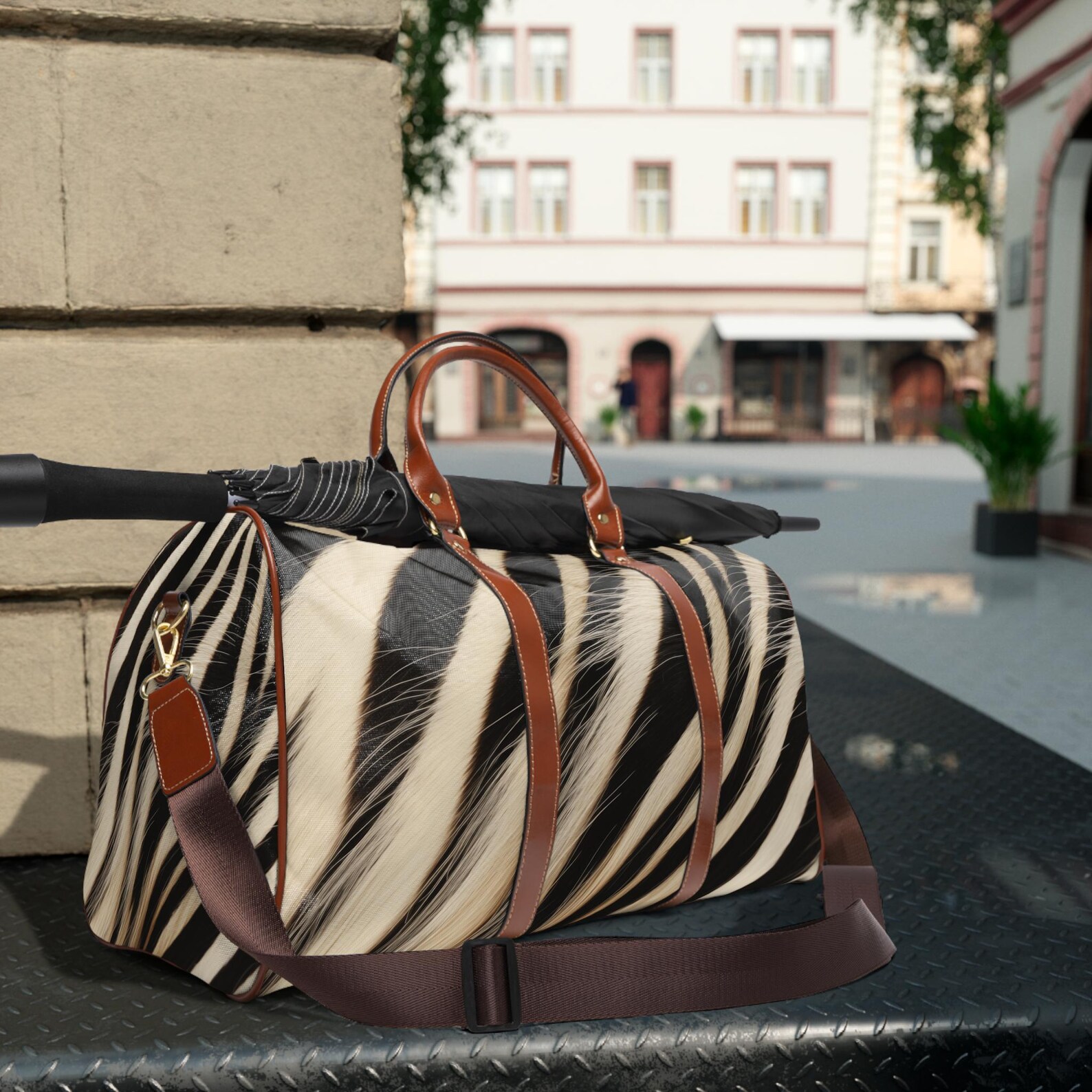Unisex Waterproof Travel Bag, Wild Zebra Patterned Carry-on, Trendy ...