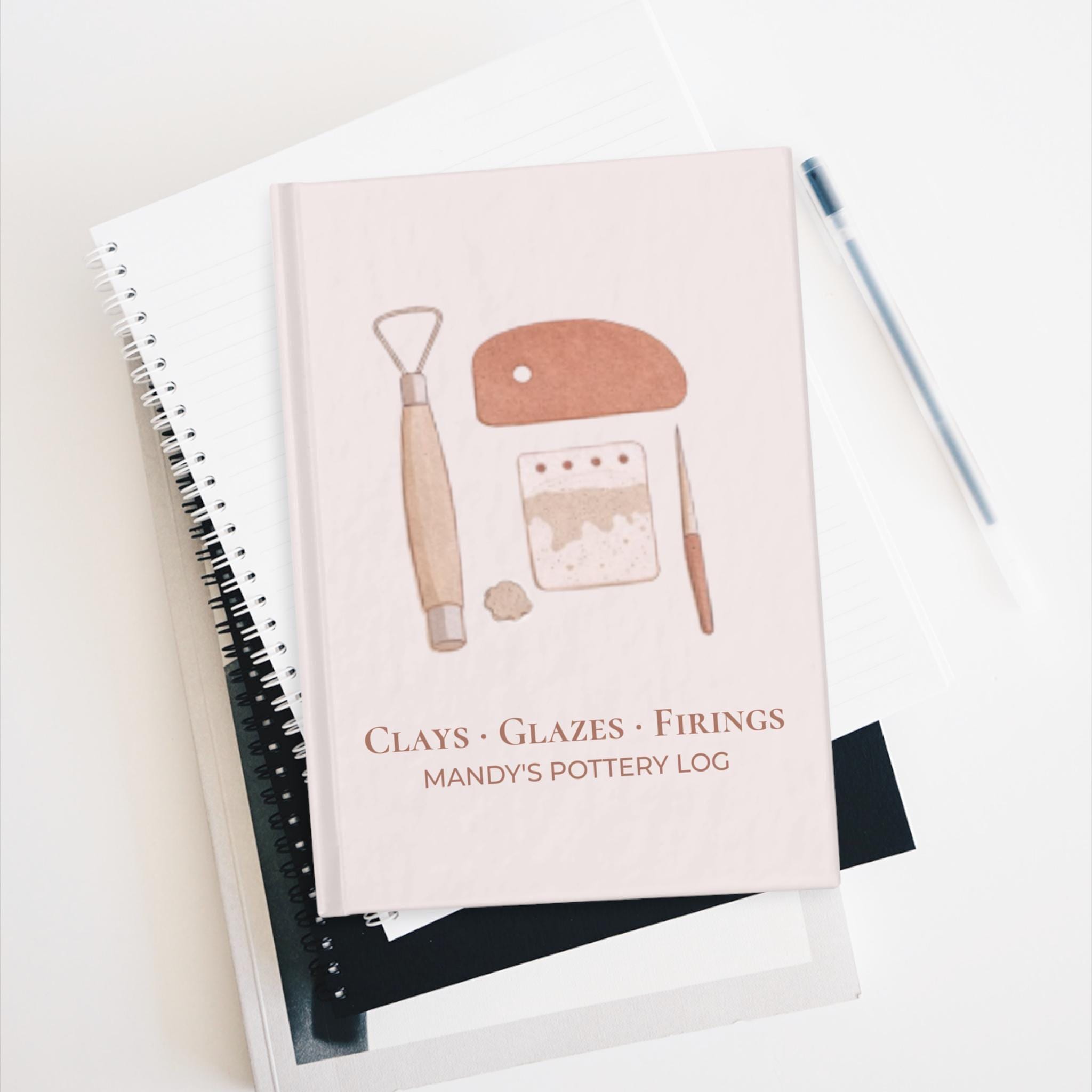 Pottery Log Book Glaze Testing Notebook Ceramic Studio Journal Clay and ...