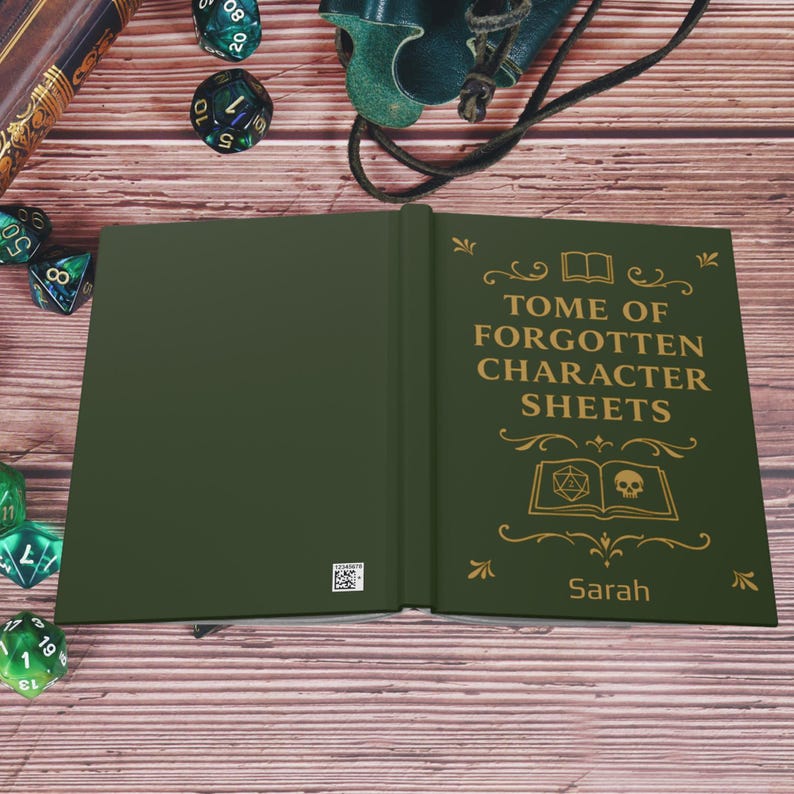 DND Character Sheet Journal RPG Character Log Notebook Tabletop Gaming ...