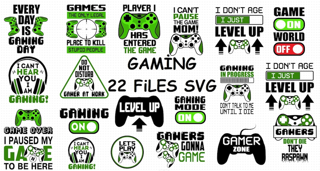 Gaming SVG Files - Etsy