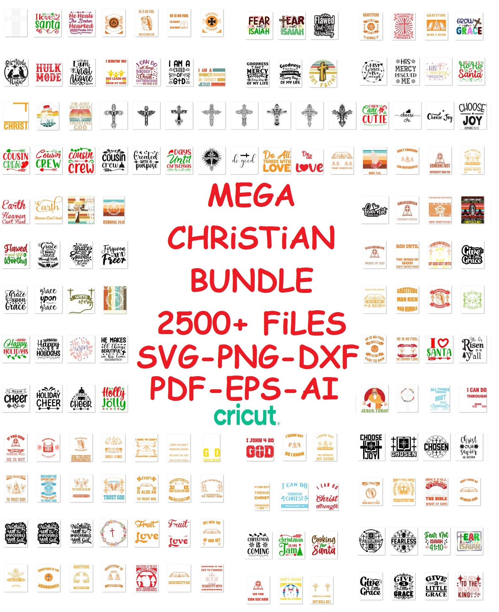 Christian Mega Bundle SVG, PNG Files - Etsy