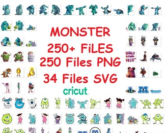 Monster Svg Monster Outline SVG Halloween Monster SVG Cricut Silhouette ...