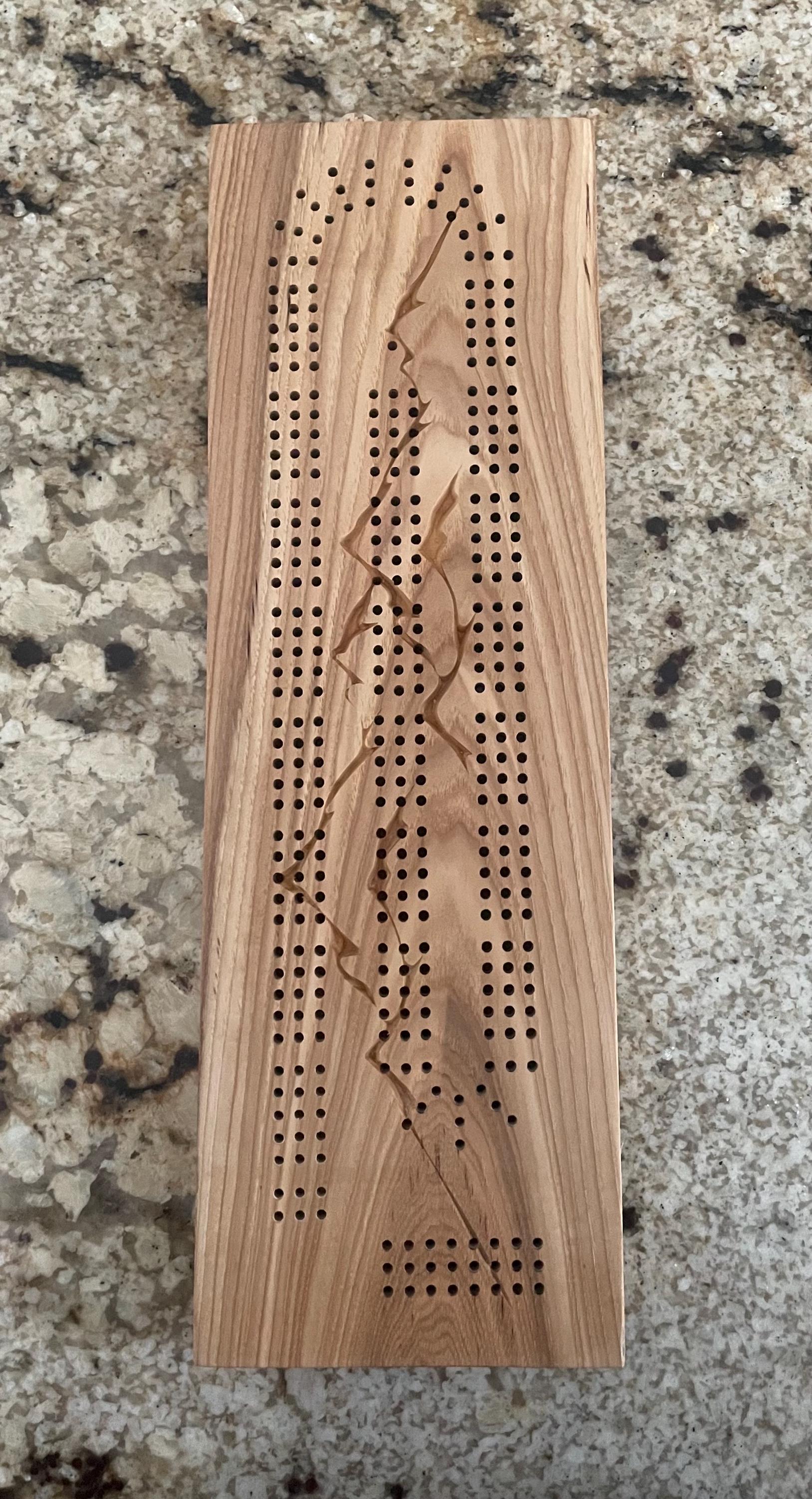 Hardwood Cribbage Board With Mountain Engraving - Etsy