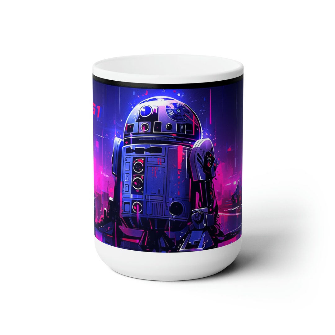 R2-D2 Coffee Mug, R2-D2 Cup, Star Wars Cup, Ceramic Mug 15oz - Etsy