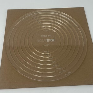 Multiple Circle Template 8 Sizes in One Set 4 to 11 Router Template - Etsy