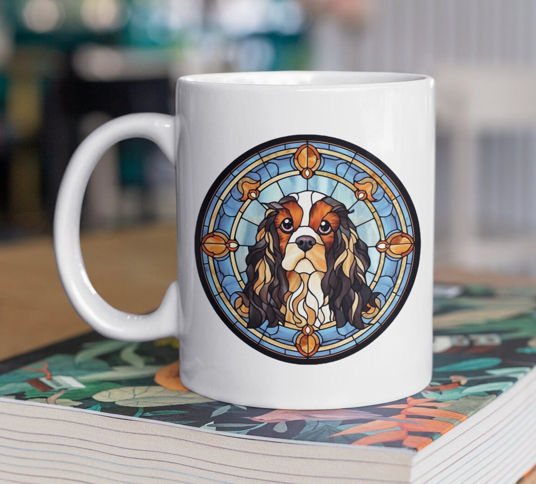 Cavalier Coffee Mug, Dog Lover Coffee Mug, Gift for Tri Color Cavalier ...