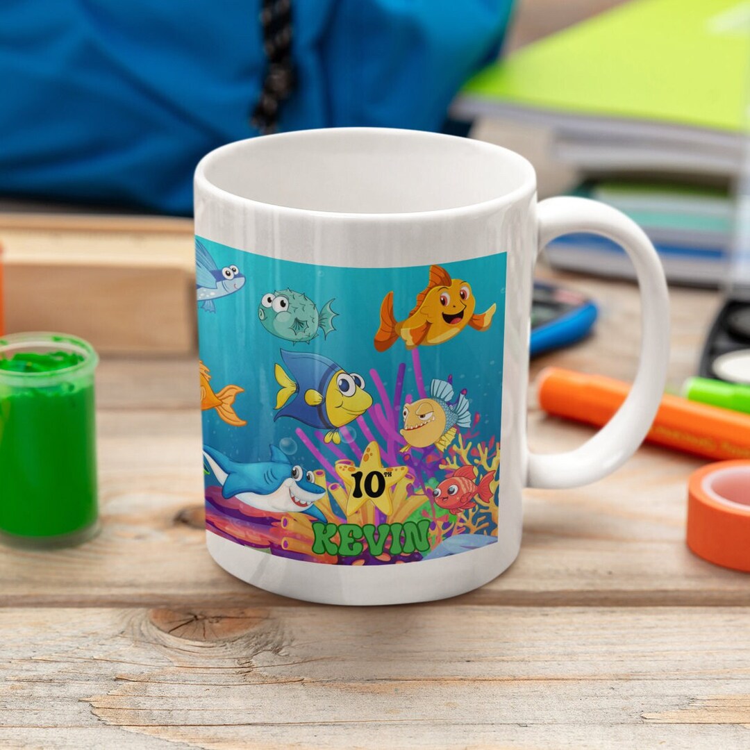 Custom Kids Name Gift for Boy - Girl Mugs, Kids Hot Cocoa Cup ...