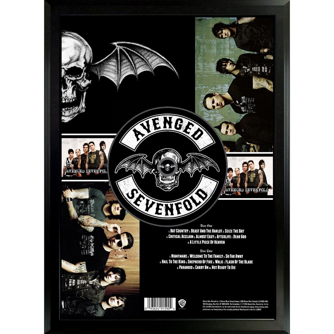 Vintage Rock Music Posters With Authentic CD Retro Album Art - Etsy