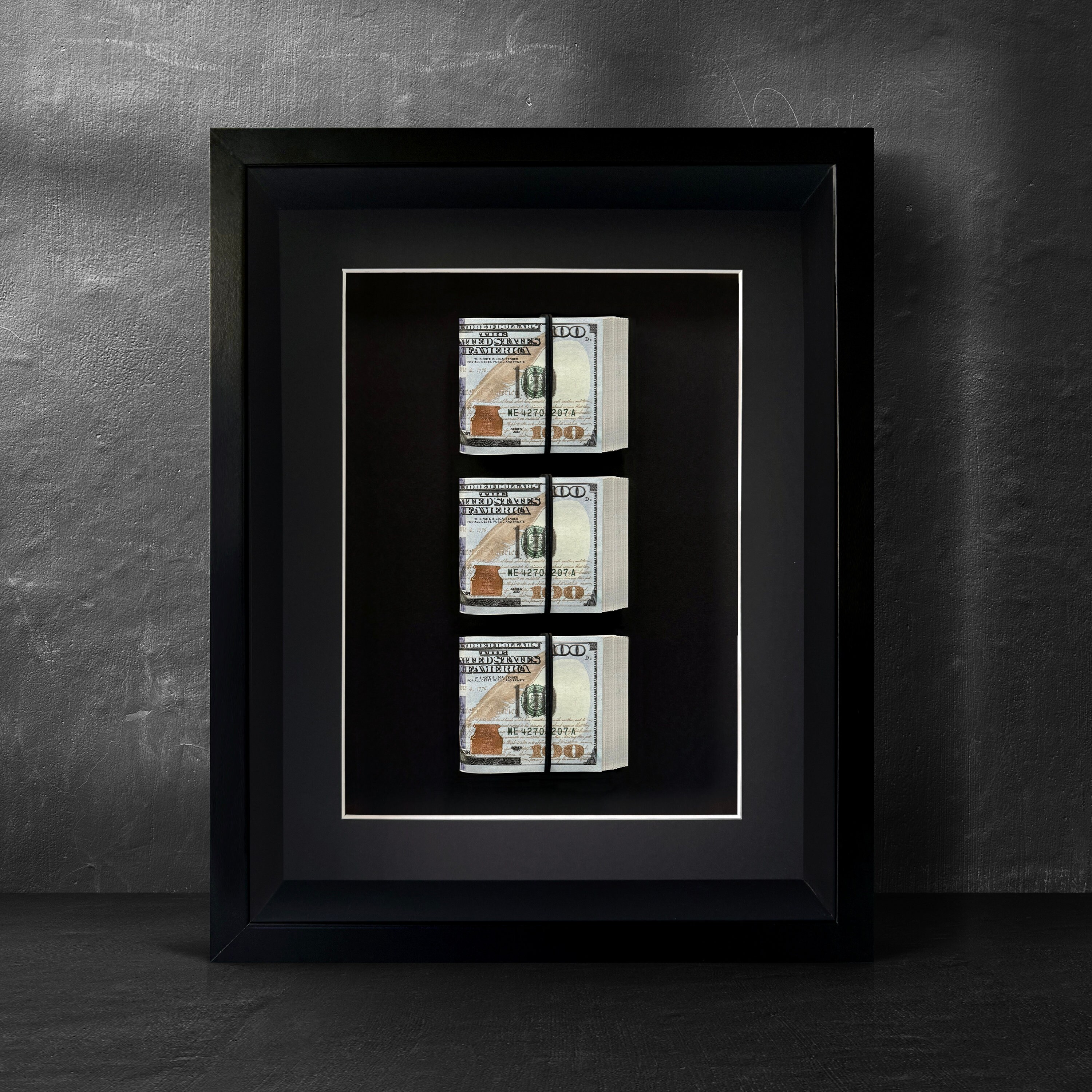 Luxury Framed Money Art, Replica Money Art, Prosperity Symbol, Unique ...