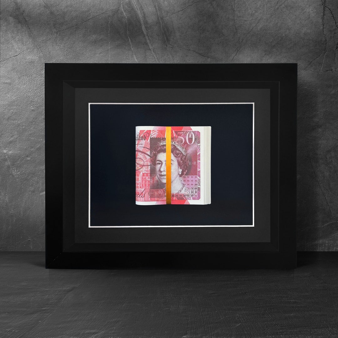 3D GBP British Pound Art Elegant Home Decor Currency Canvas ...