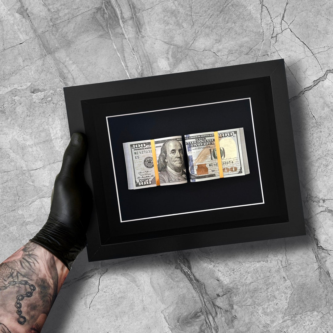 Decorative 100 Dollar Bill Art Replica Money Wall Decor Transform Your ...