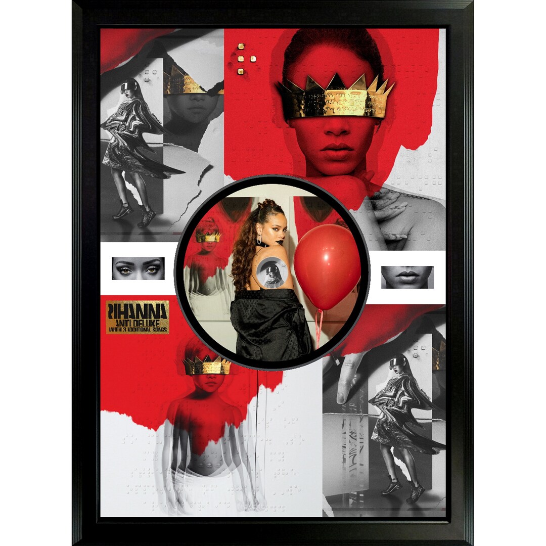 Stylish Pop Music Posters With Real Cds Unique Art Prints - Etsy