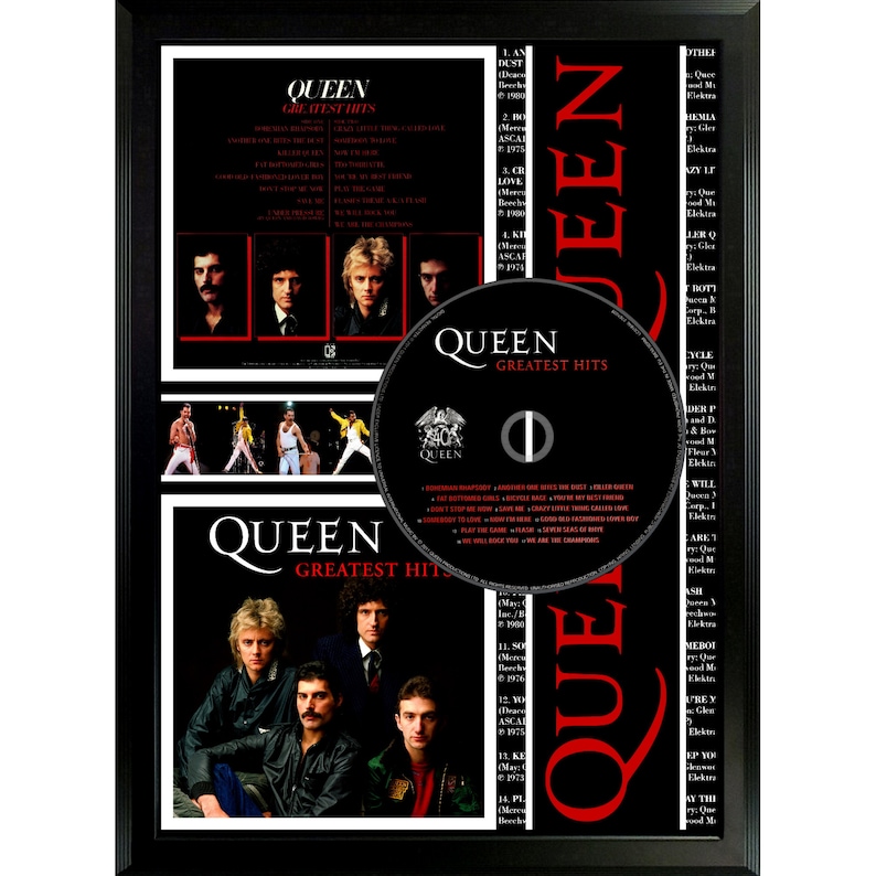 Iconic Rock Band Inspired Music Posters With Authentic Cds - Etsy