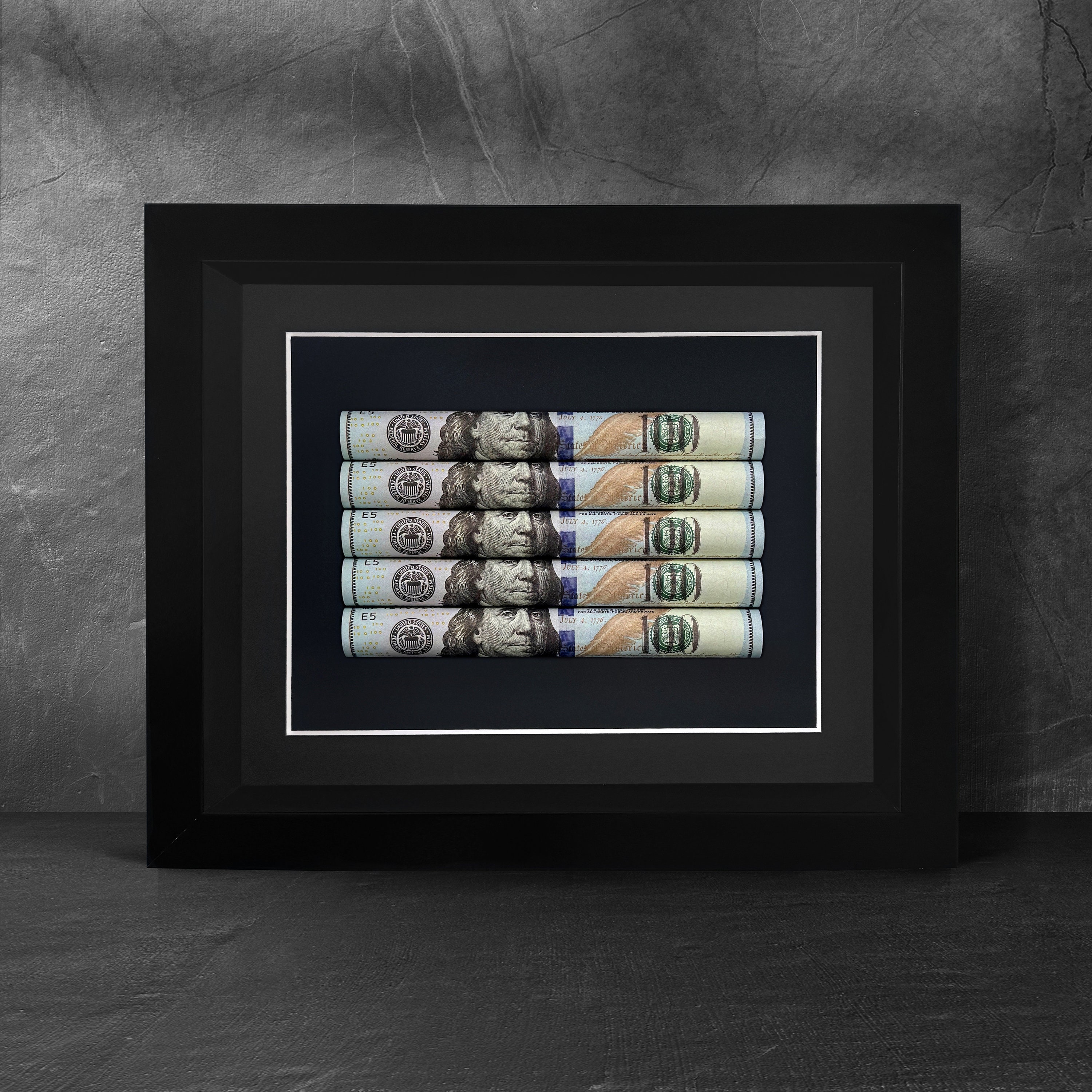 Dollar Art Prints, Modern Money Wall Decor for Office, Home Financial ...