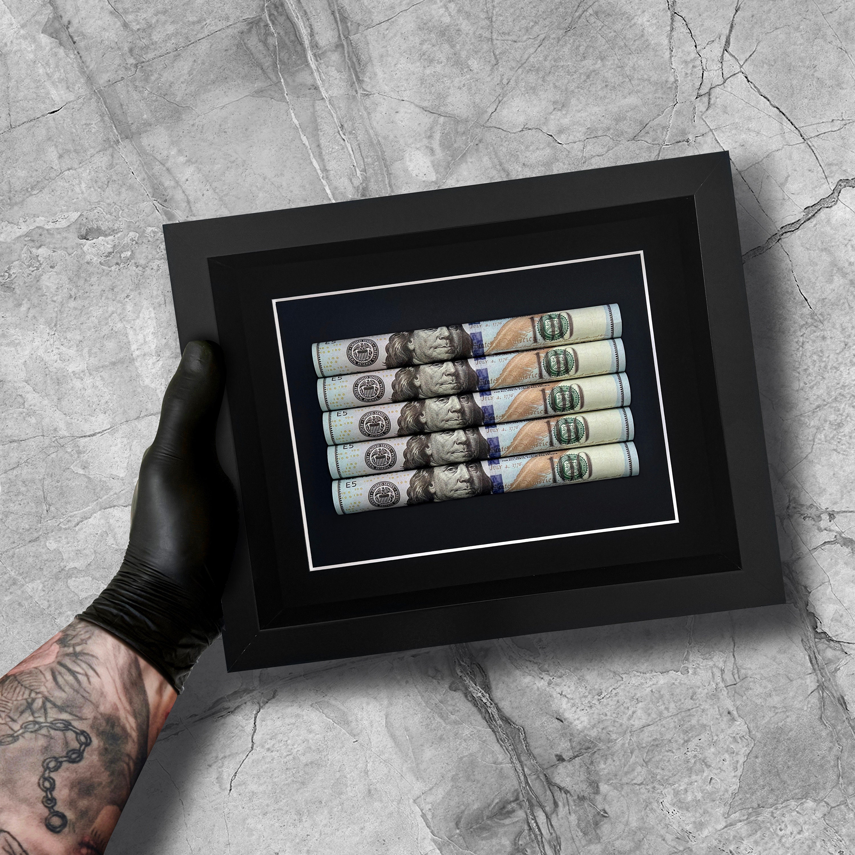 100 Dollar Bill Replica Art Elegant Money Decor Cash Display 3D Money ...