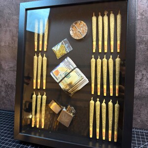 Fake Joint in Shadow Box Art Reggae Weed, Inspired Display Marijuana ...