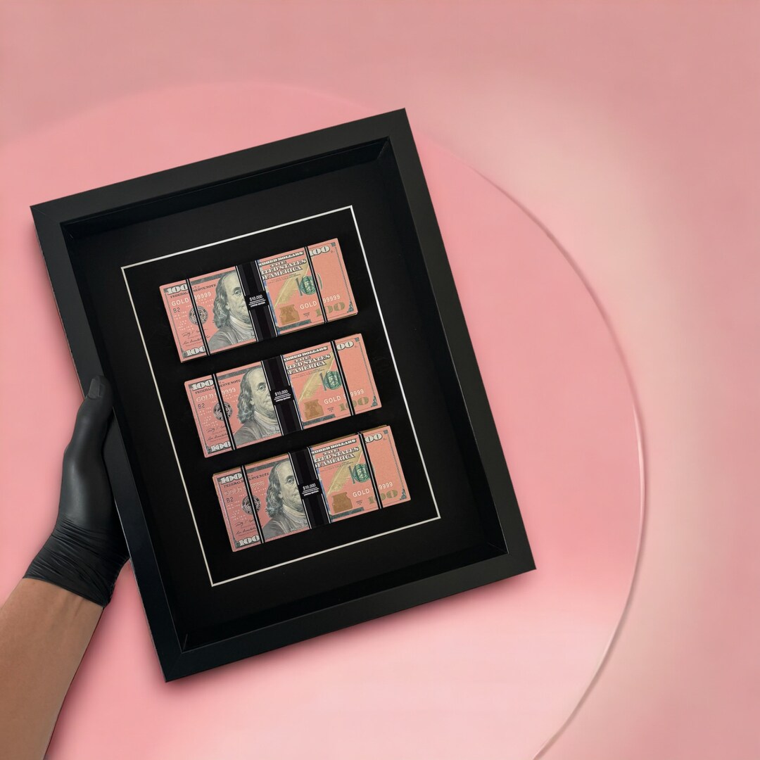 Dollar Bill Frame 3D Money Art Currency Shadow Box Cash - Etsy