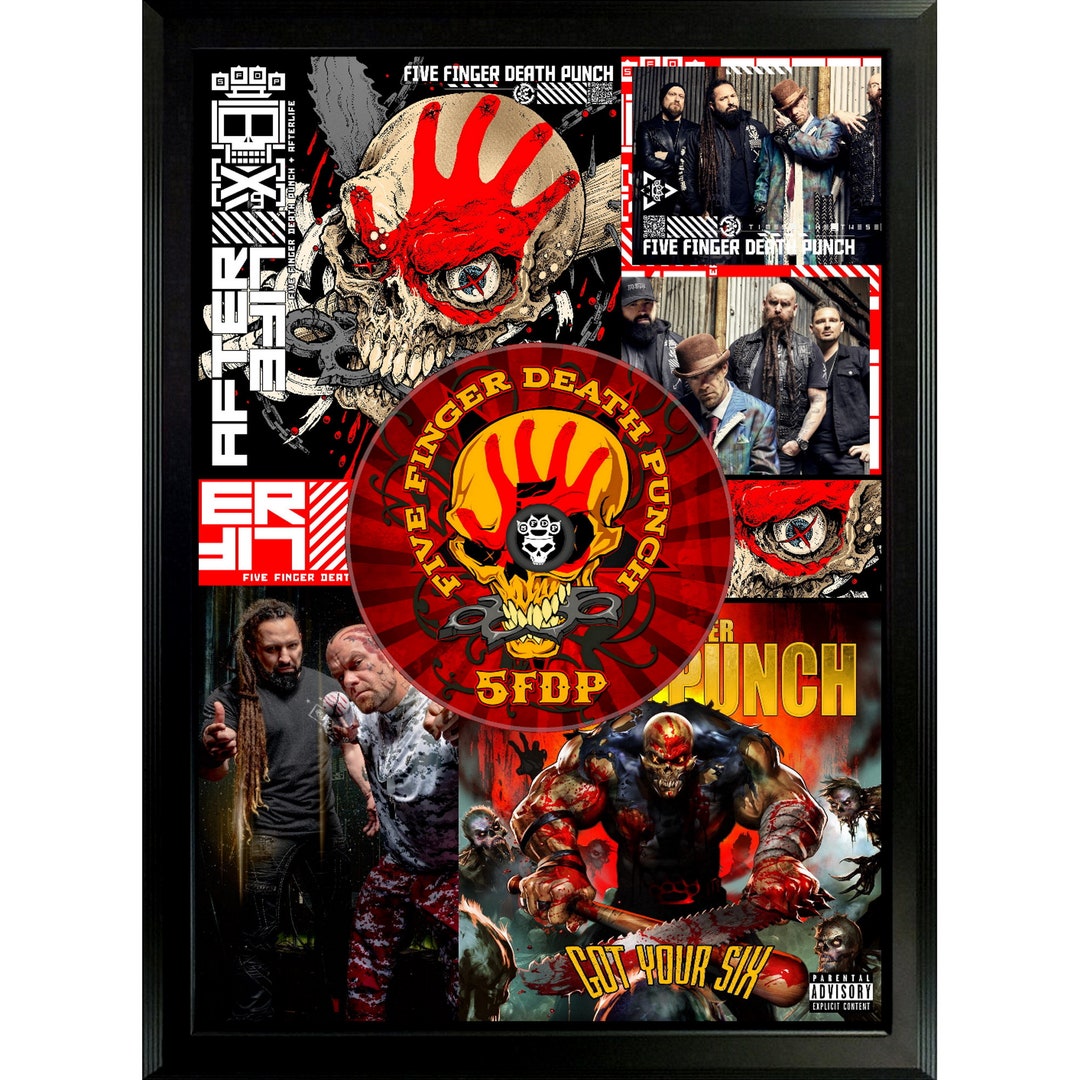 Five Finger Death Punch Poster Framed Cd After Life ART - Etsy