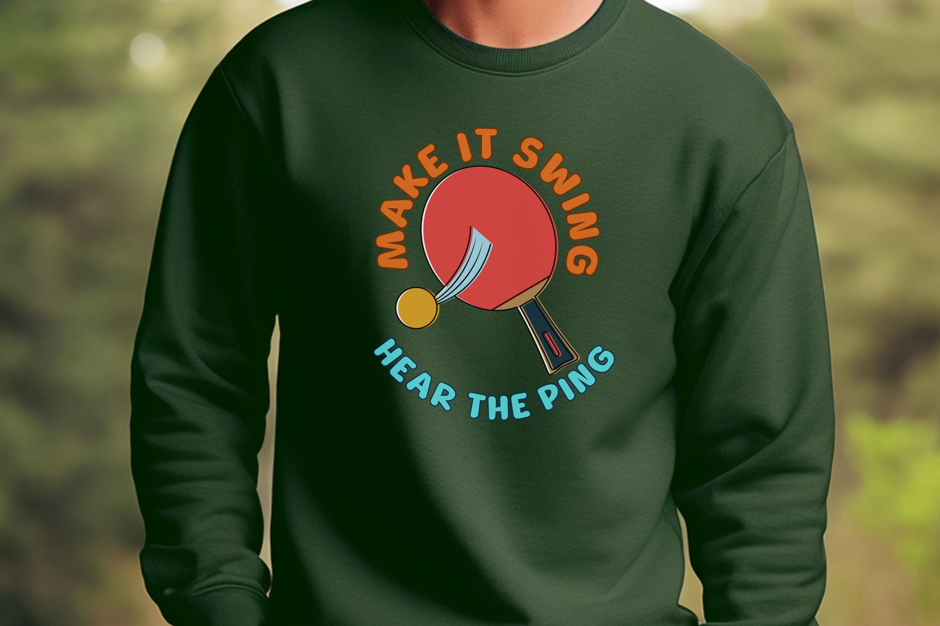 Ping Pong Hear the Ping Crewneck Sweatshirtping Pong Shirt - Etsy