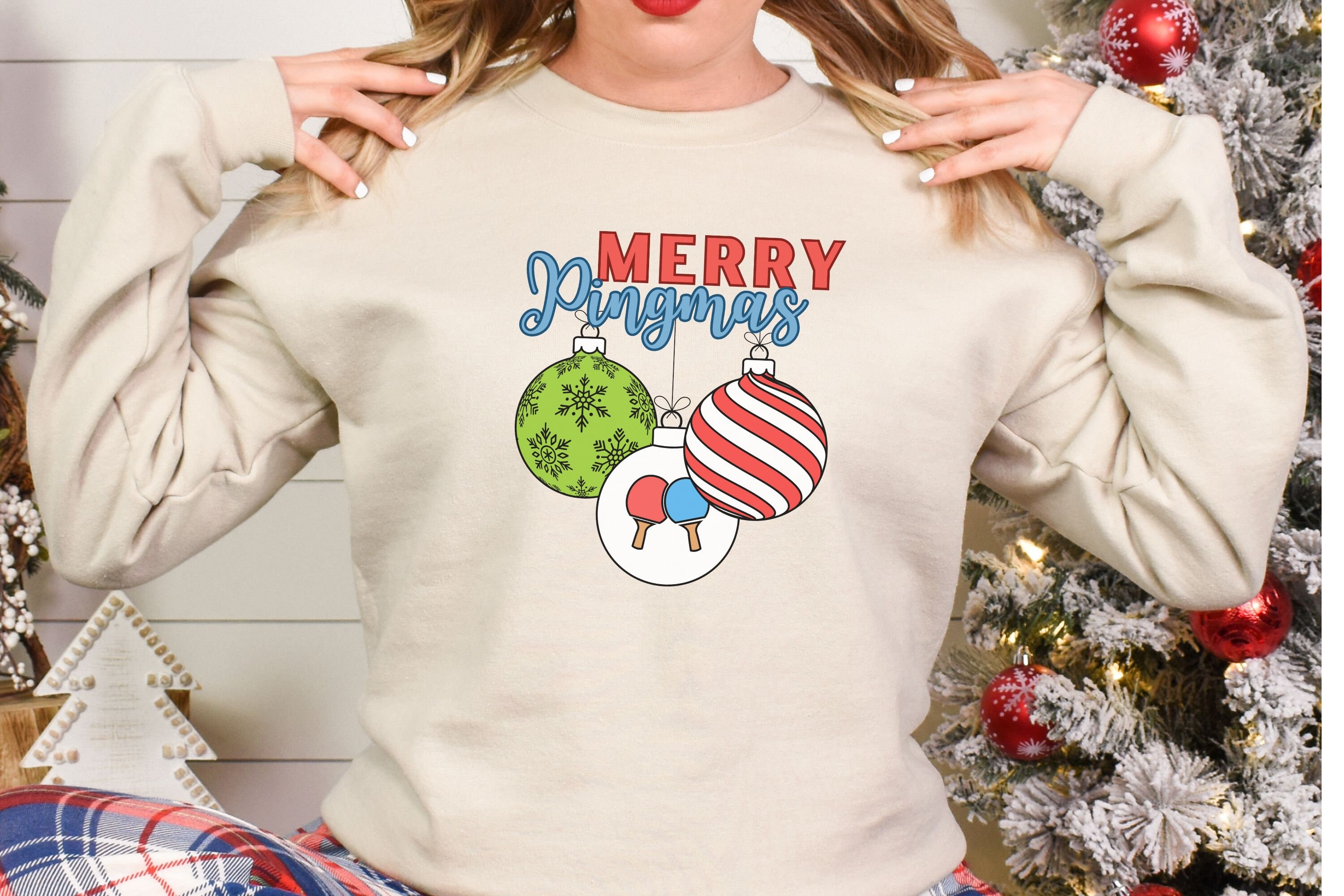Merry Pingmas Ping Pong Christmas Sweatshirtping Pong Shirt - Etsy