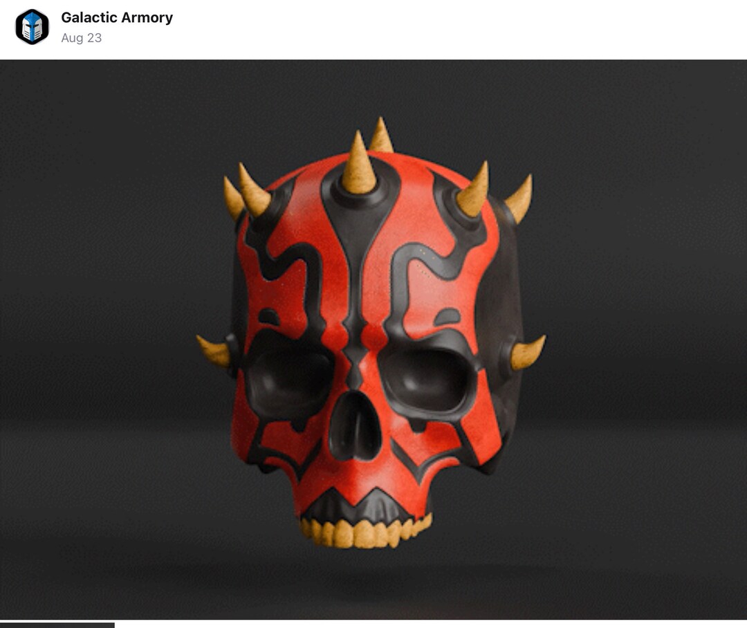 Dark Sith Skull - Etsy