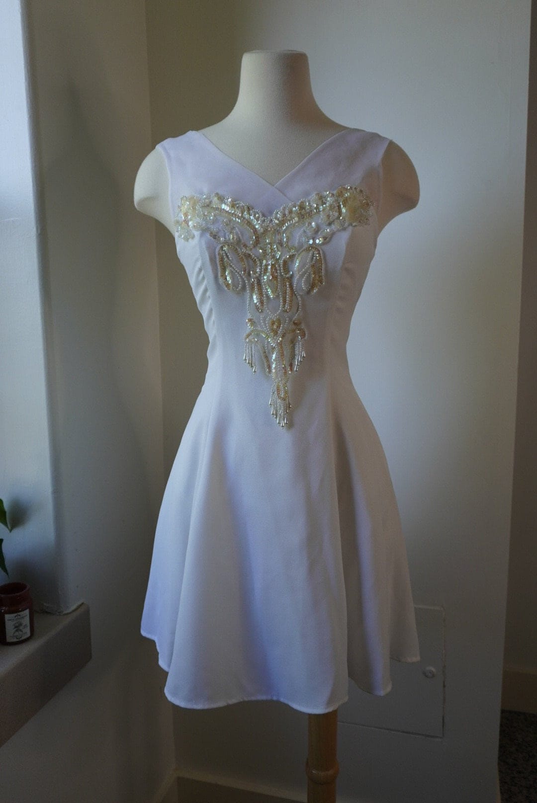 1990s Mini Formal Dress | Vintage Fit and Flare Dress | 90s Dress ...