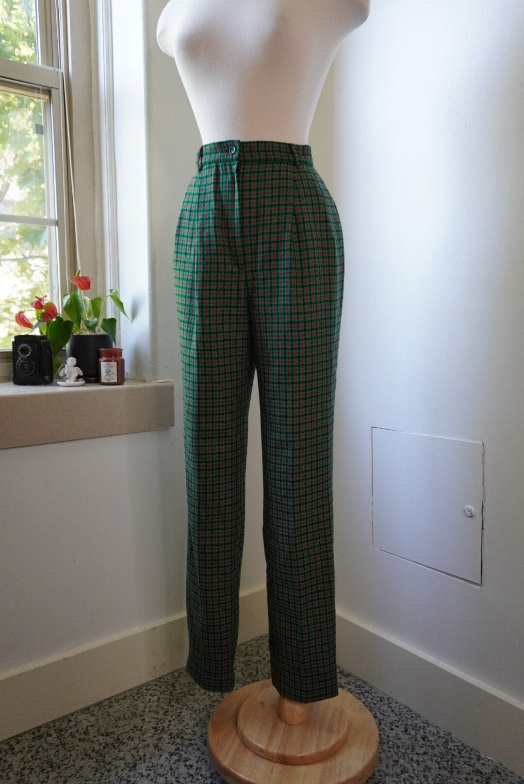 1980s Christmas Plaid Pants | 80s Plaid Pants | Vintage Plaid Pants ...