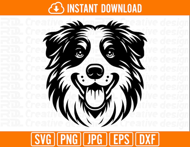 Australian Shepherd Svg, Eps, Png, Jpg, Dxf, Files for Cricut, Instant ...