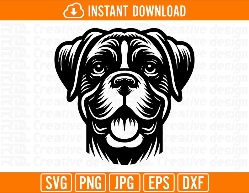 Boxer Svg, Eps, Png, Jpg, Dxf, Silhouette, Files for Cricut, Instant ...