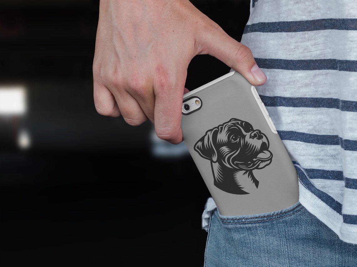 Boxer Head Svg, Eps, Png, Jpg, Dxf, Silhouette, Files for Cricut ...