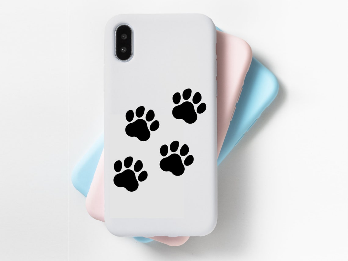 Dog Paw Print Track Svg, Dog Paw Print Trail, Dog Paw Print Silhouette ...