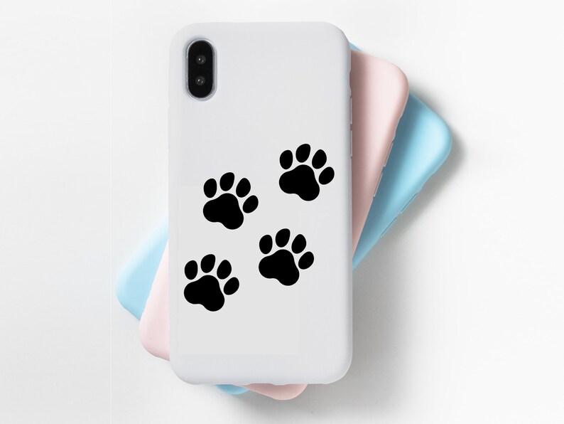 Dog Paw Print Track Svg, Dog Paw Print Trail, Dog Paw Print Silhouette ...