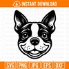 Bulldog Mascot SVG - Png - Eps - Jpg - Dxf Bulldog Svg / Bulldog Clip Art / Bulldog Head ...