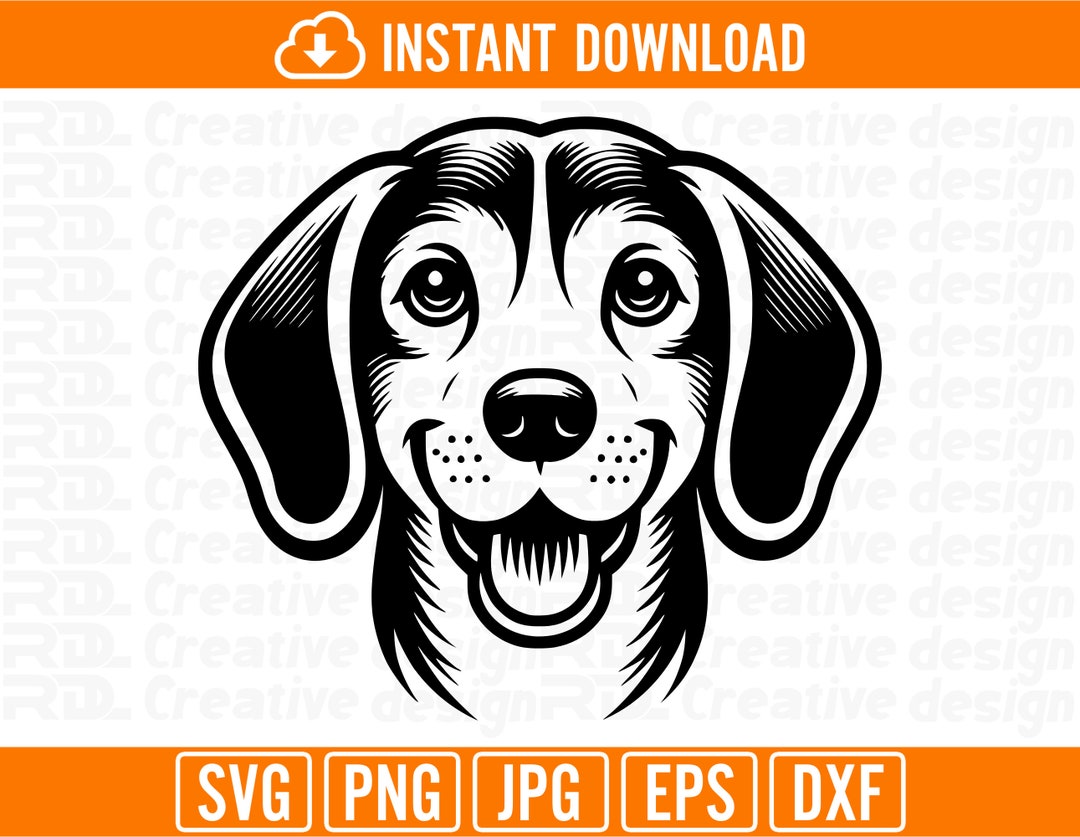 Beagle Svg, Eps, Png, Jpg, Dxf, Silhouette, Files for Cricut, Instant ...