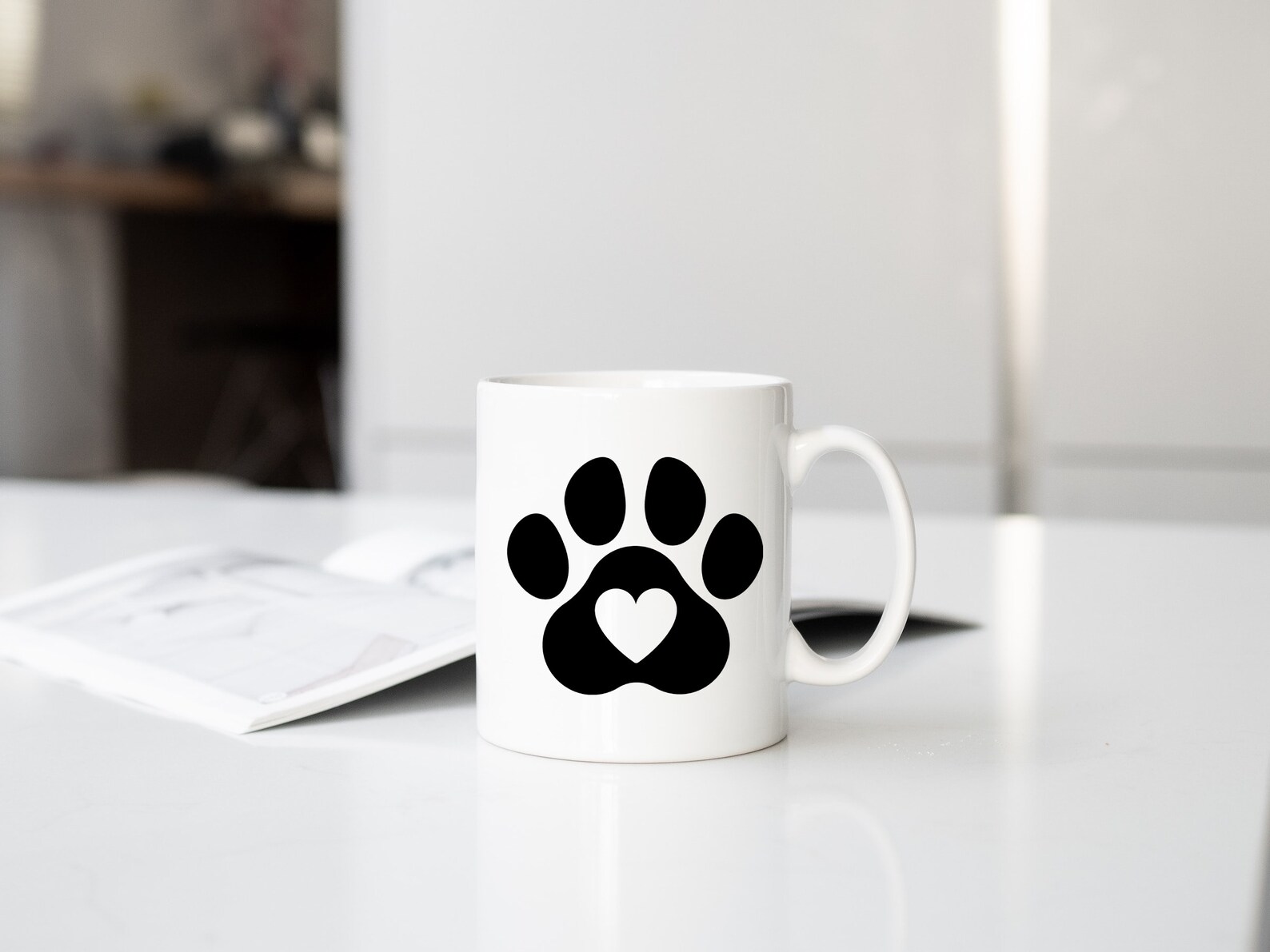 Heart on Paw Print Svg, Dog Paw Print Heart, Dog Paw Print Silhouette ...