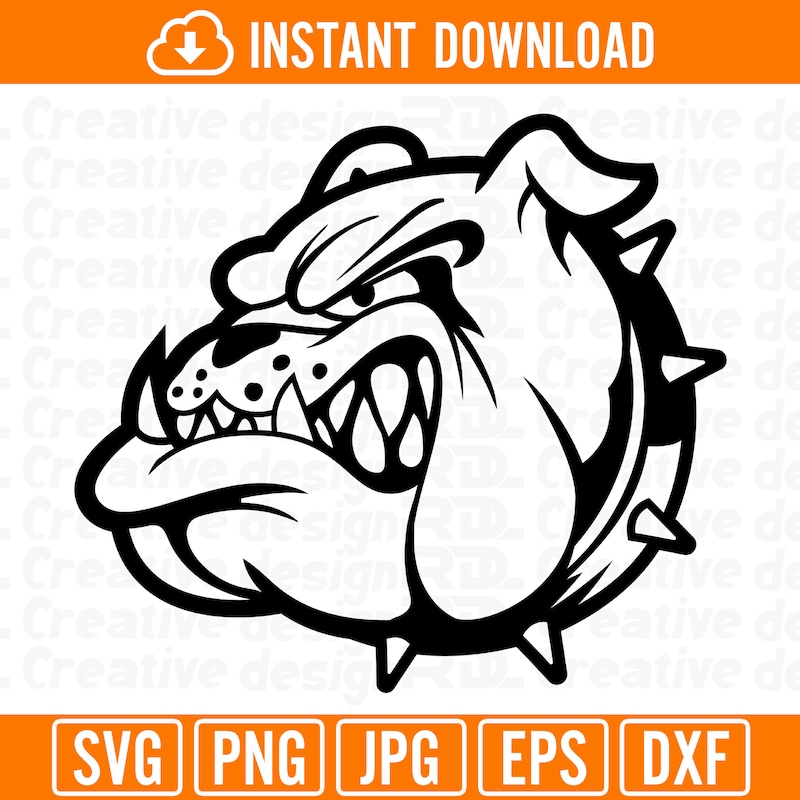 Bulldog Svg - Etsy