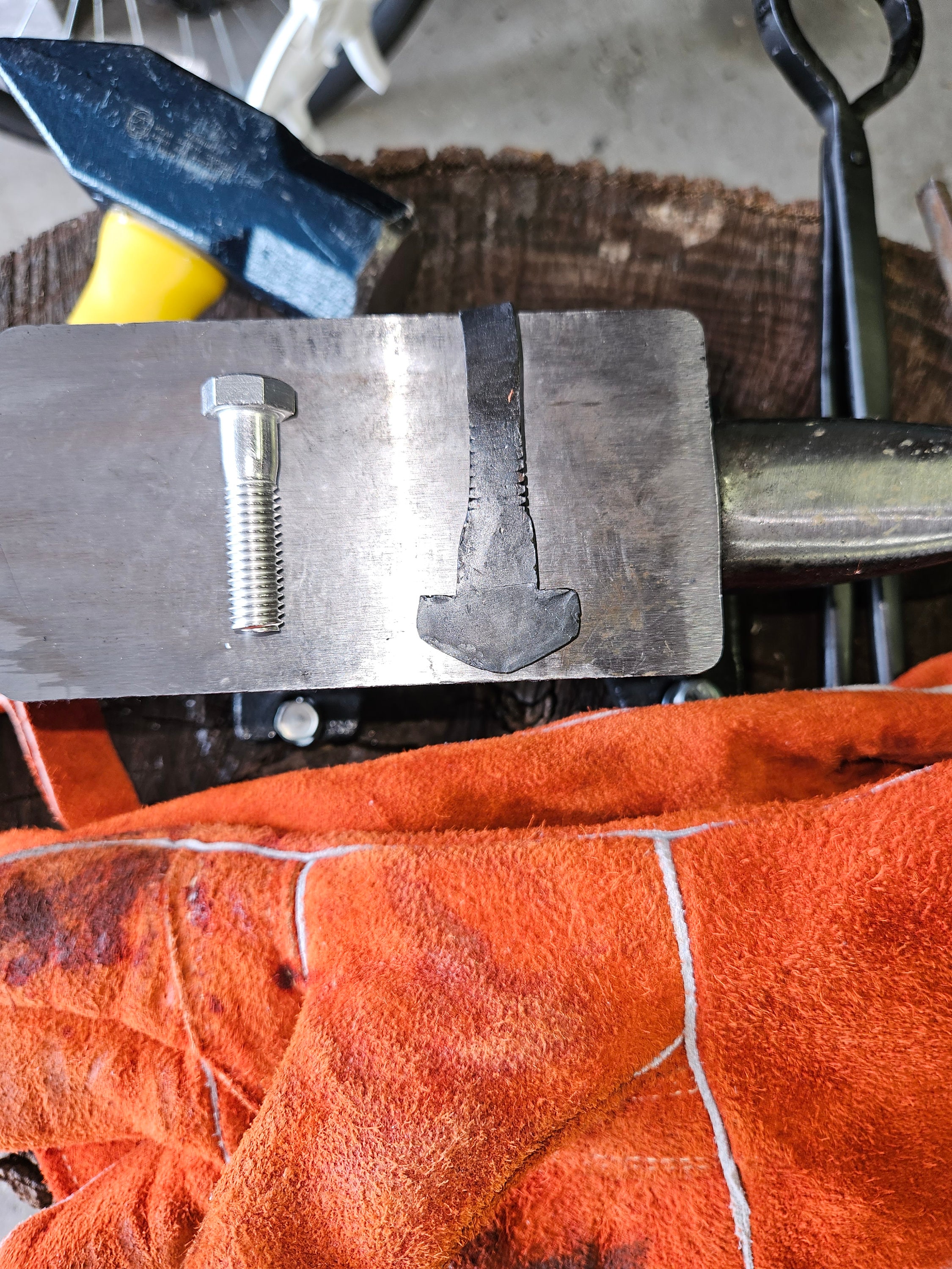 Custom Forged Bolt Mjolnir Pendant - Etsy