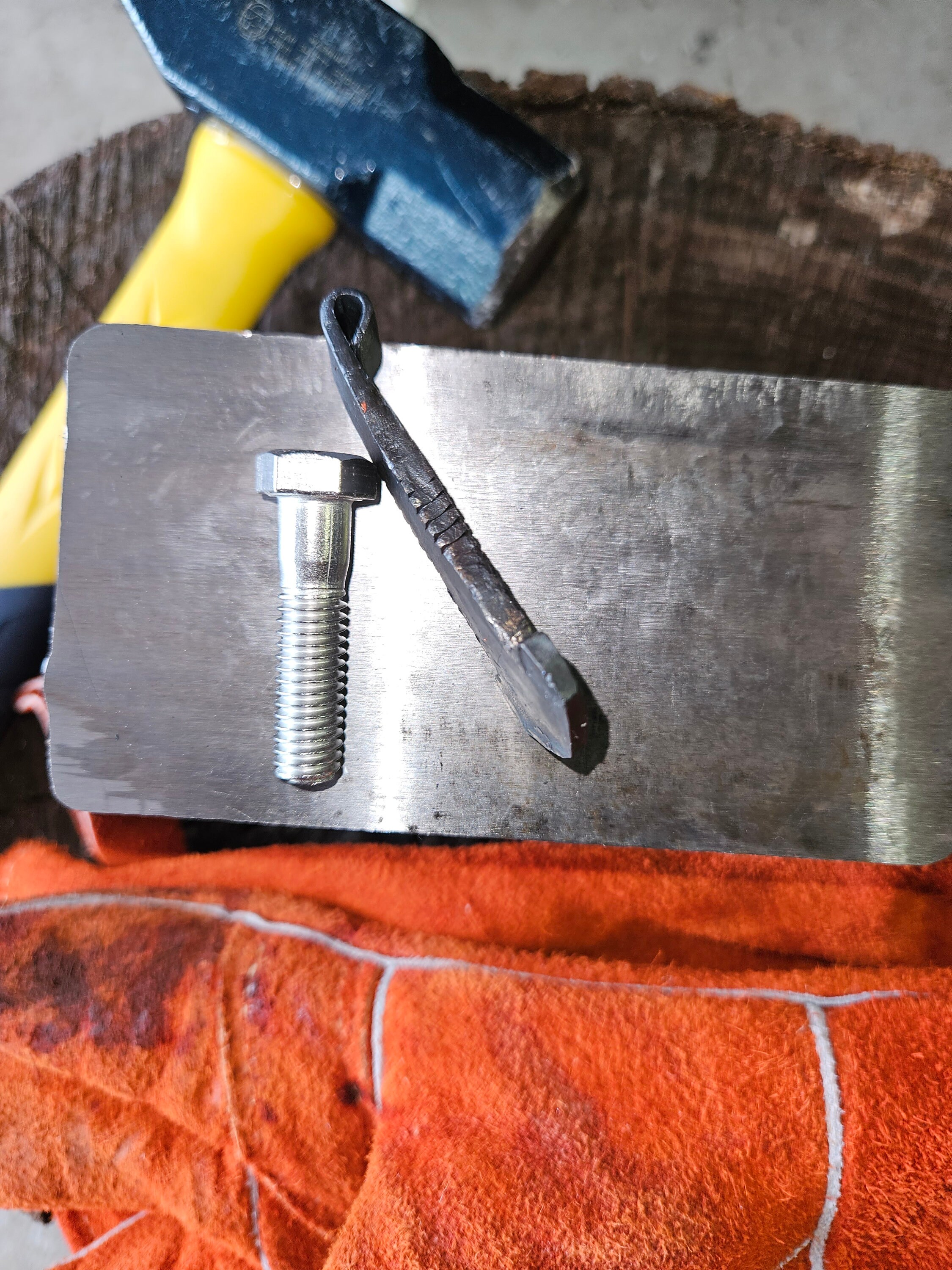 Custom Forged Bolt Mjolnir Pendant - Etsy