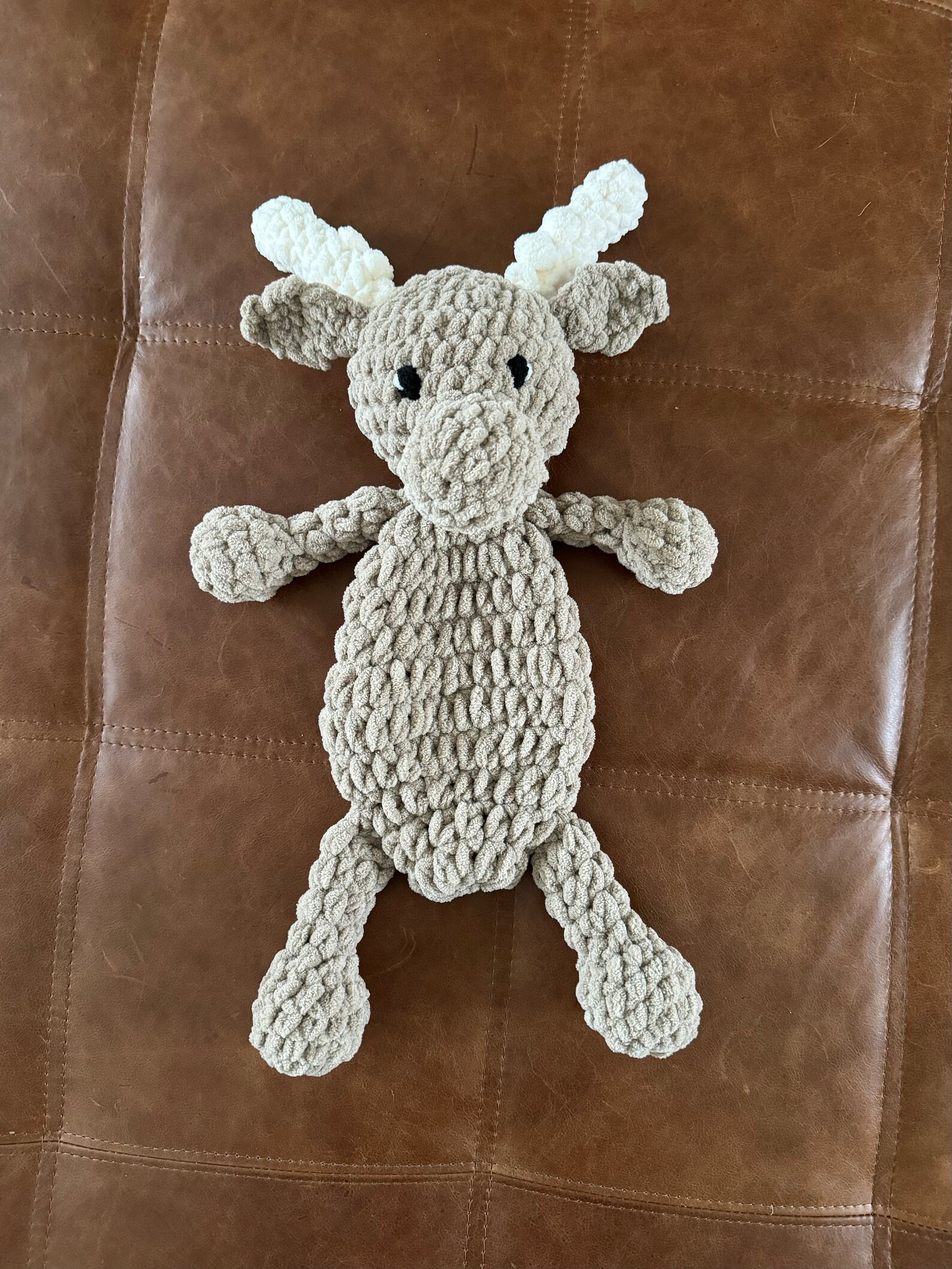 Crochet Moose Snuggler, Monty Moose, Moose Lovey, Baby Gift, Moose ...