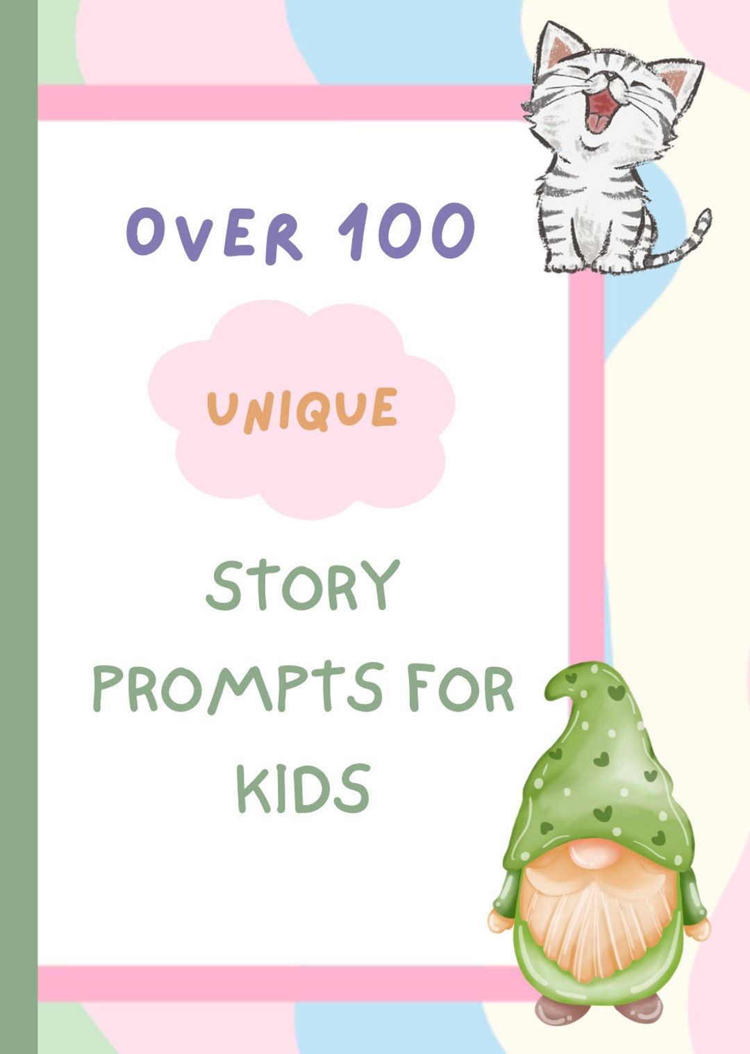 100 Writing Prompt Printable Kids School Writing Elementary Middle ...