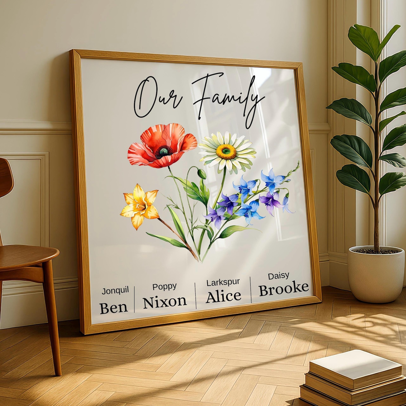 ENTIRE Birth Month Flowers BUNDLE PNG Hand Painted Watercolor Clipart ...