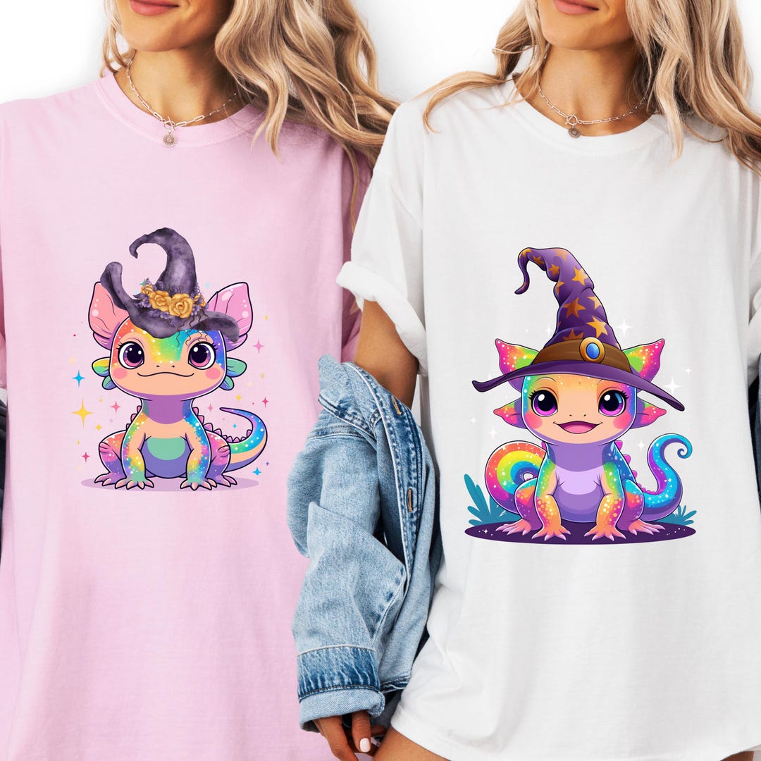 10 Halloween Axolotl Clipart Bundle Cute Spooky Axolotl PNG Set Kawaii ...