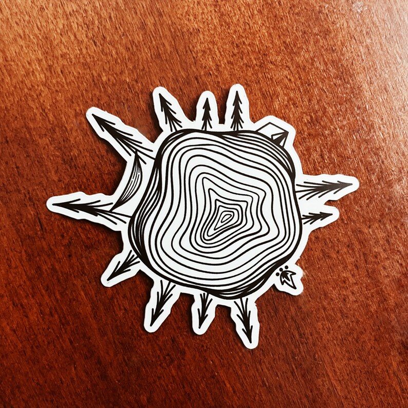 Tree Pacific Northwest Sticker Trees Hammock Tent and - Etsy