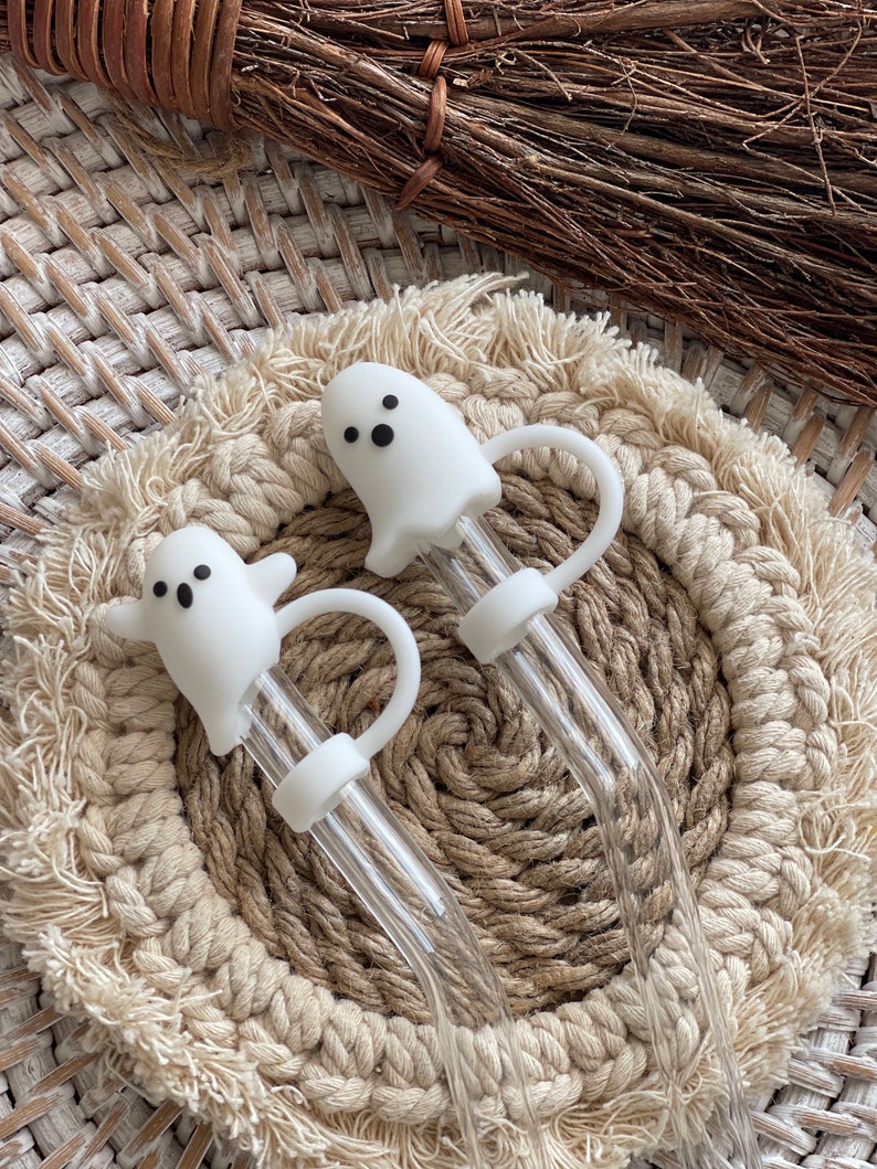 Ghost Straw Toppers | Straw Toppers | Spooky Season | Fall Vibes | Cup ...