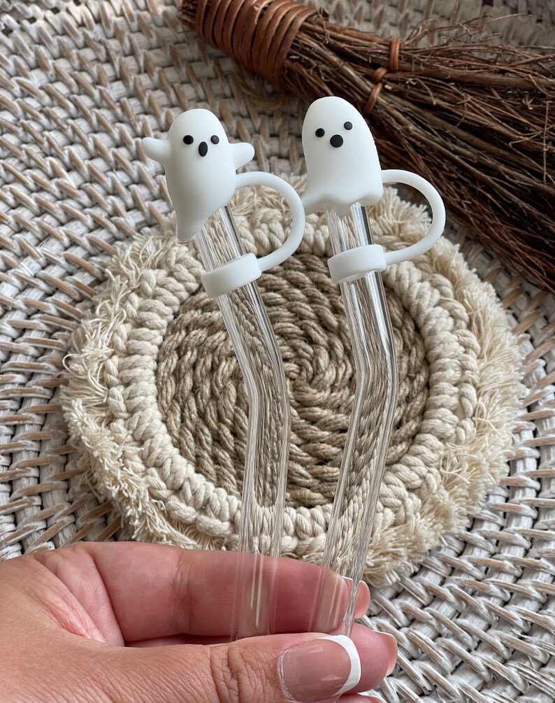 Ghost Straw Toppers | Straw Toppers | Spooky Season | Fall Vibes | Cup ...